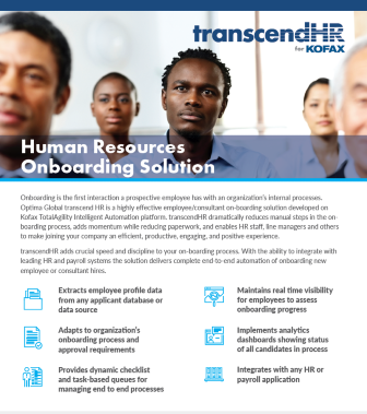 Data Sheets – Optima Global Solutions